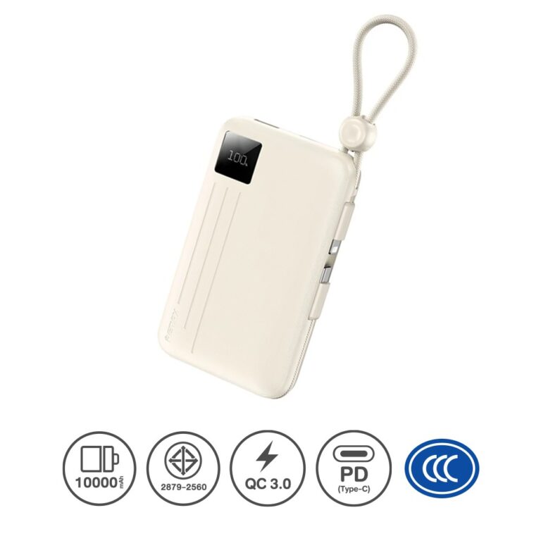 (มาตรฐาน CCC) Remax Power Bank 10000mAh (RPP-5) - Beige - caseduck